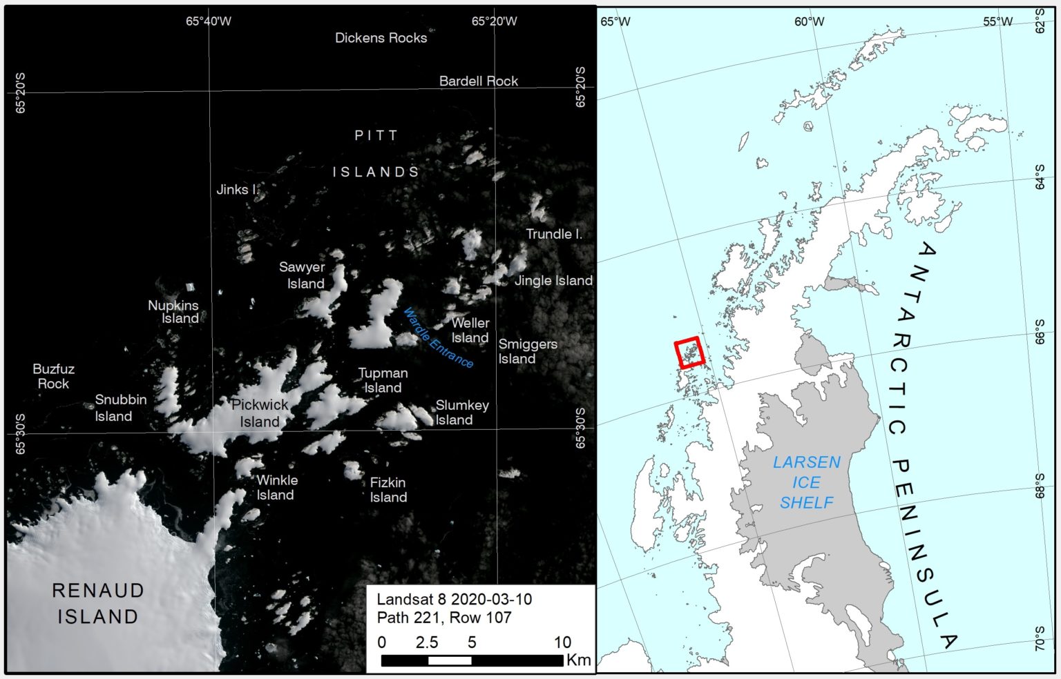 Pitt Islands - British Antarctic Territory